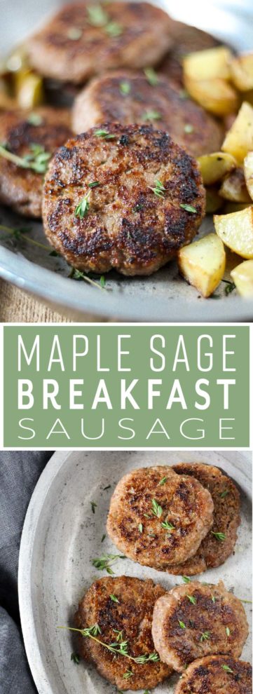 Maple Sage Breakfast Sausage | Modern Farmhouse Eats