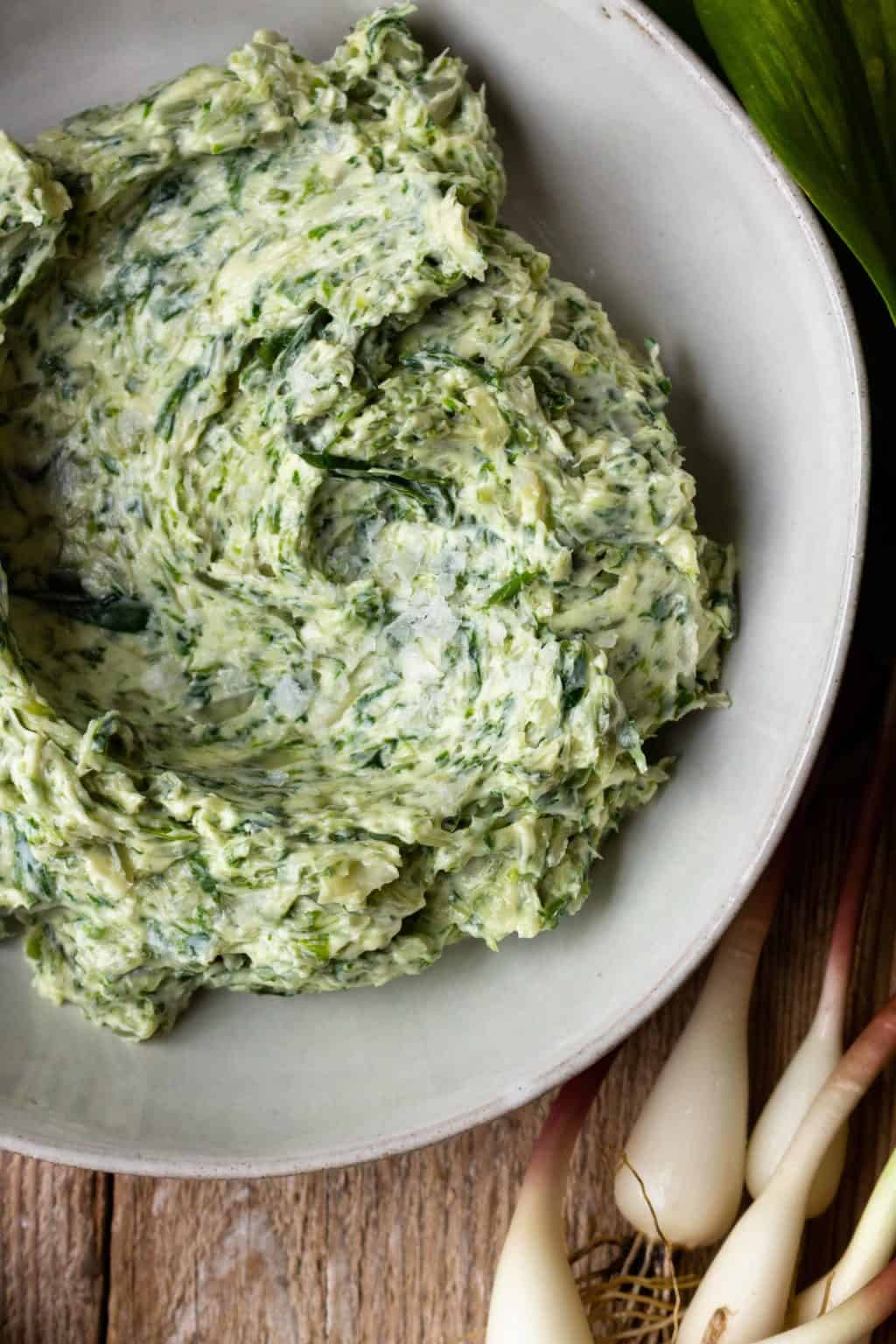 Delicious Ramp Butter - Modern Farmhouse Eats
