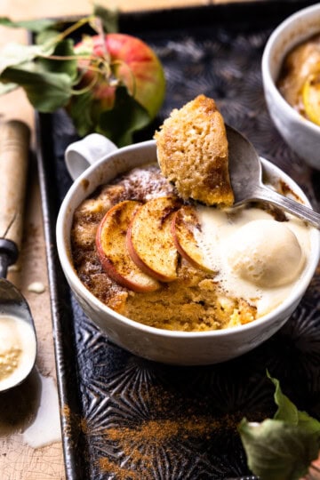Buttery Apple Spice Mug Cake - Modern Farmhouse Eats
