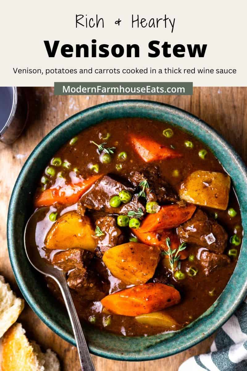 Hearty Venison Stew - Modern Farmhouse Eats