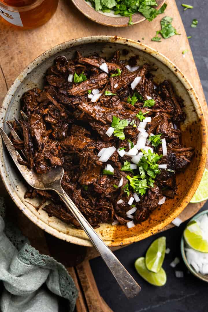 Venison Barbacoa (Mexican Shredded Venison) - Modern Farmhouse Eats